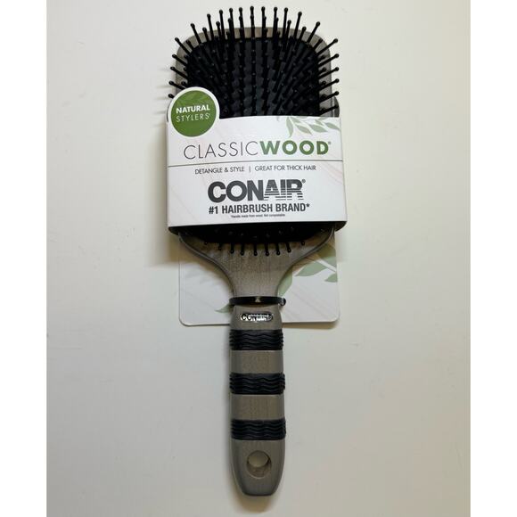 Conair | Hair | Conair Natural Stylers Classic Wood Hairbrush | Poshmark